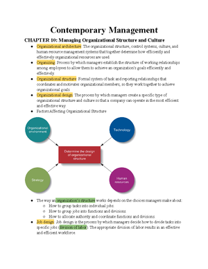 Contemporary Management CH 12 - Contemporary Management CHAPTER 12 ...