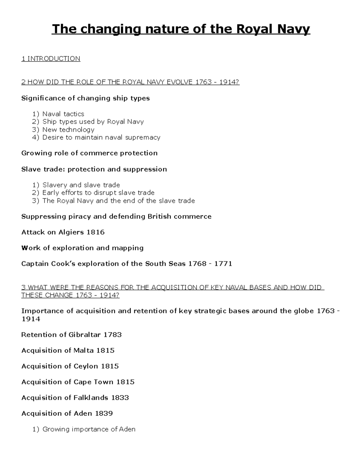 2 The changing nature of the Royal Navy - Studocu