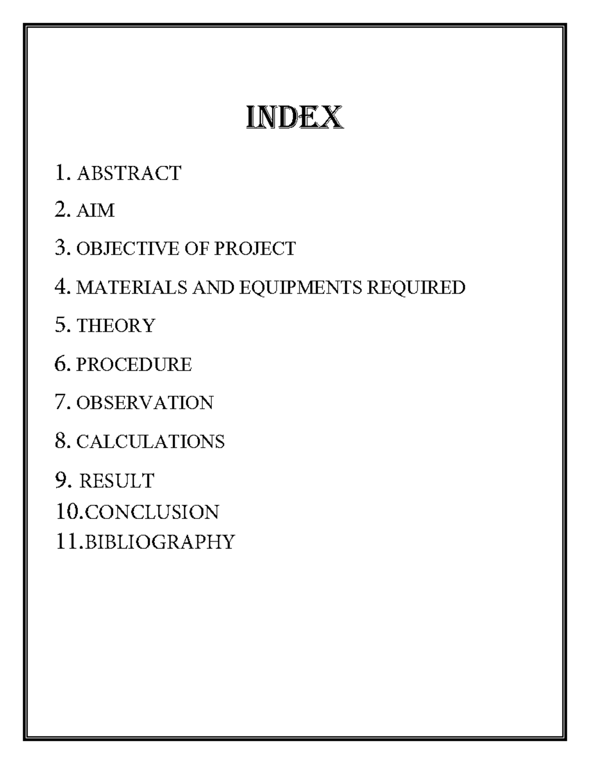 Kendriya Vidyalaya Thrissur Chemistry - INDEX ABSTRACT AIM OBJECTIVE OF ...