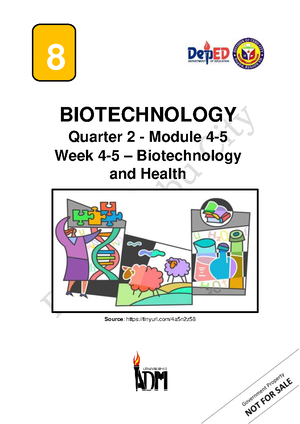 Q1 W1 M1 Biotechnology SSElective - 8 BIOTECHNOLOGY Quarter 1 – Module ...