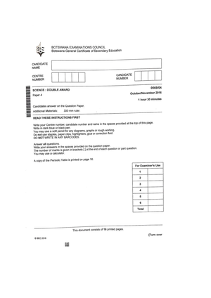 Bgcse SDA 4 - BOTSWANA EXAMINATIONS COUNCIL Botswana General ...