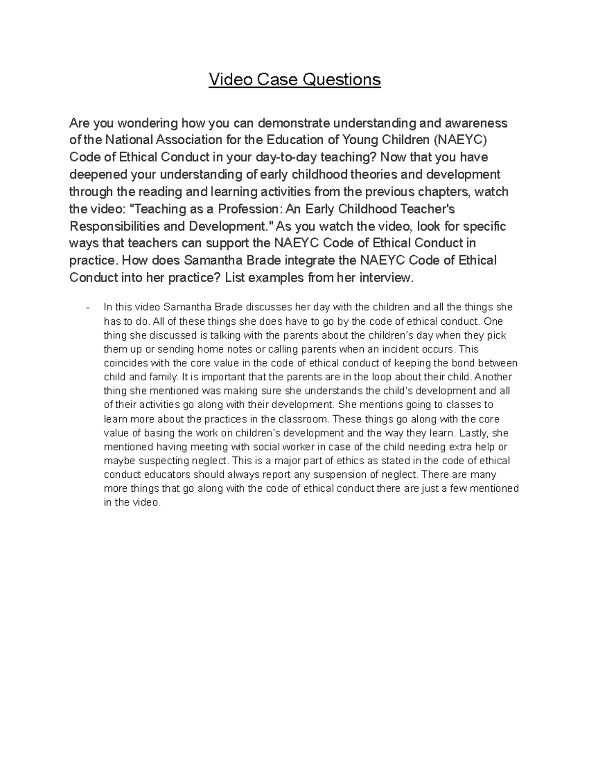 1310 Video Case - Video Case Questions Are you wondering how you can ...