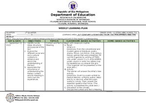 DLL Entrep Week 12 - DLL FOR TEACHERS - Daily Lesson Log Grade 12 ...