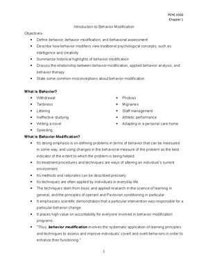 2021-Intro-Behavior-Modification-Lecture-Notes-Eliminating ...