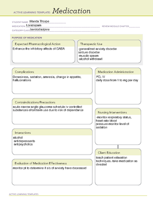 Medication restricted (8) lithium - ACTIVE LEARNING TEMPLATES ...