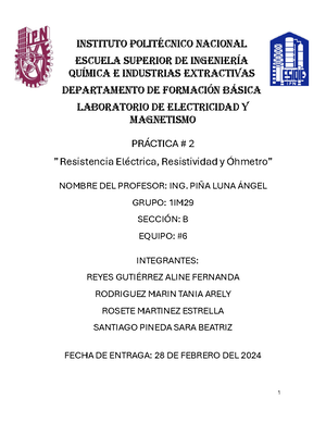 Practica 3 electricidad y magnetismo año 2020 & 2021 - ####### INSTITUTO POLITÉCNICO NACIONAL ...