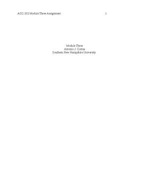 HSE 220 Module Five Journal - Antonio Correa Southern Newhampshire ...