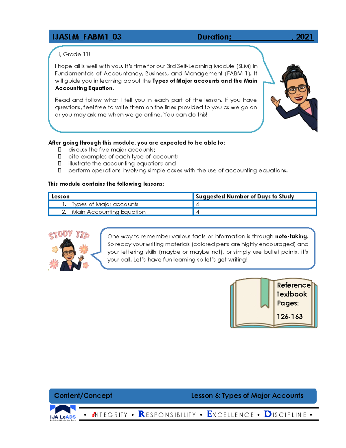 Ijaslm FABM1 03 - HAAHAHAHAHAHAHAAHA - • i N T E G R I T Y • RE S P O N ...