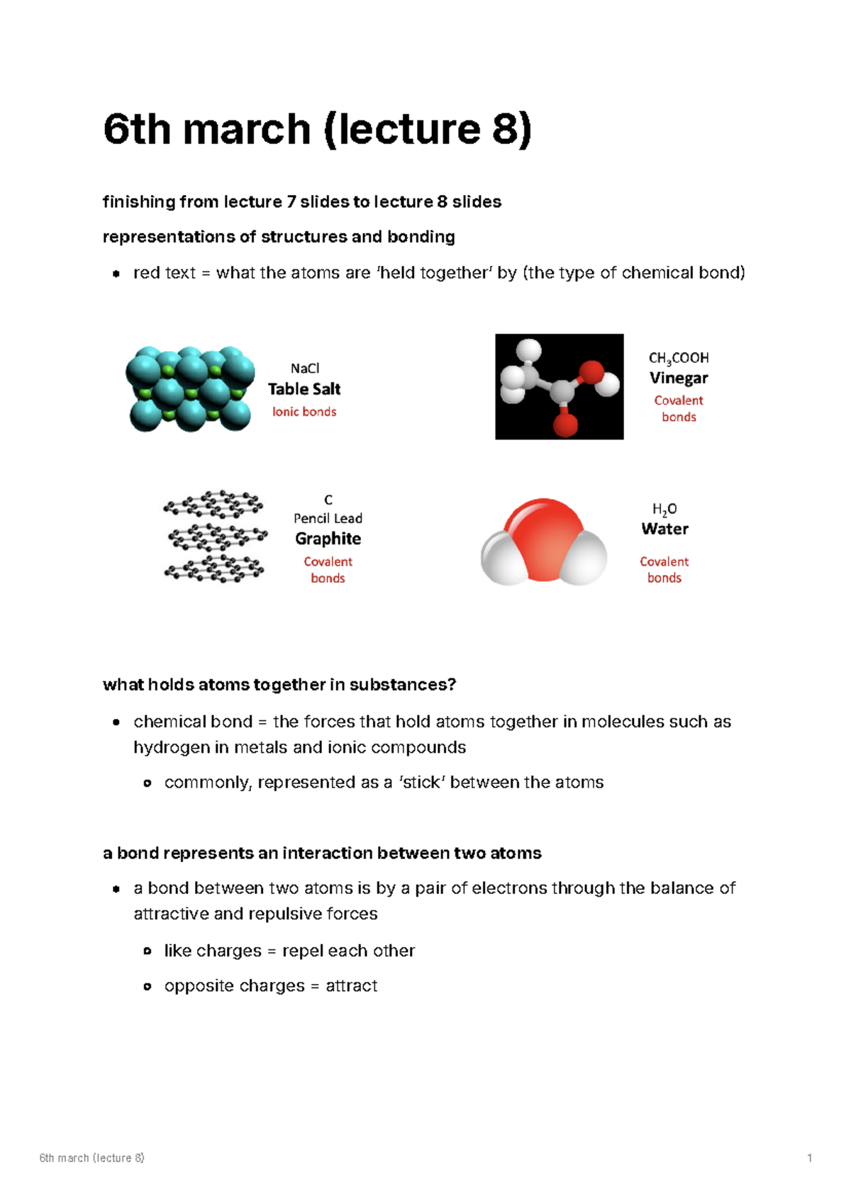lecture 8 notes - 6th march (lecture 8) finishing from lecture 7 slides ...