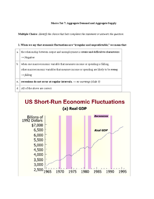 Macroeconomics tutorial 6 question 6 - 12. Suppose that when the money ...
