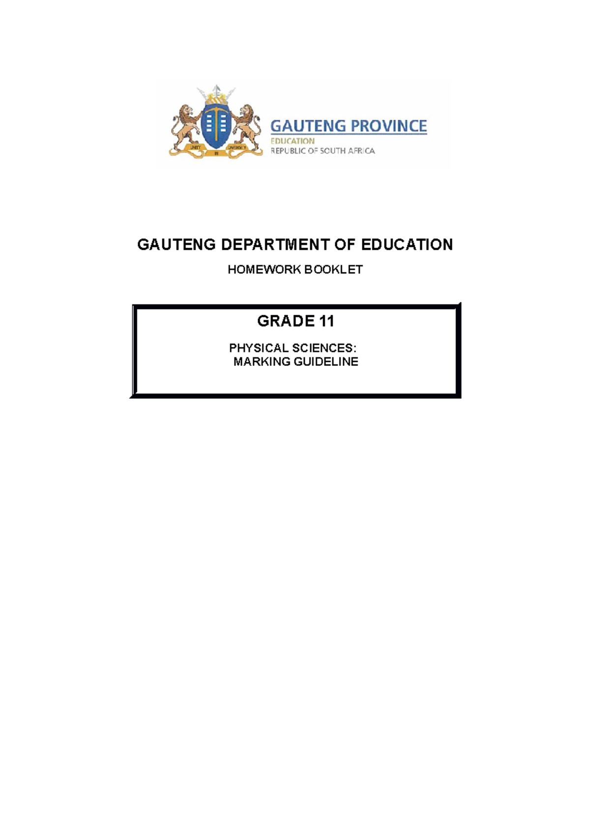 Grade 11 TERM 2 Remote Learning MEMO - GAUTENG DEPARTMENT OF EDUCATION ...