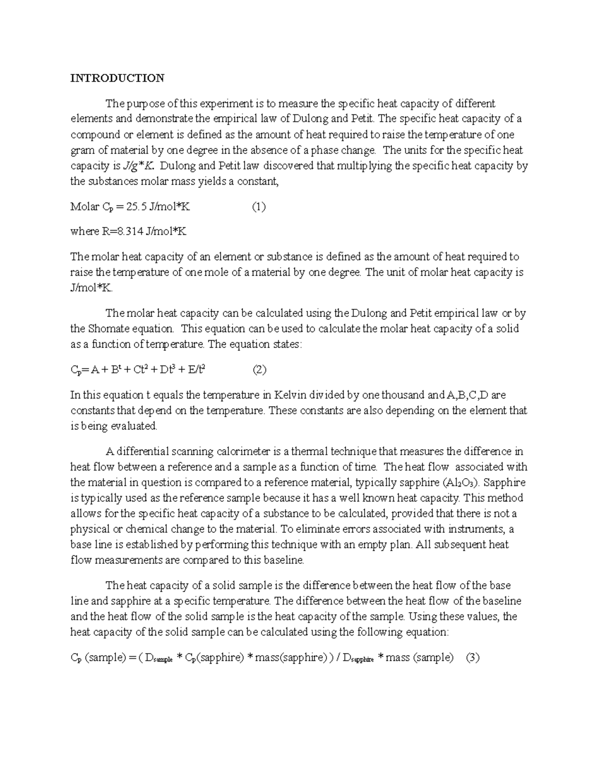 PChem Lab 9 - Mandatory lab work, assignments and final review ...