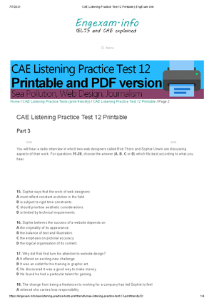 CAE Listening Practice Test 11 Printable Eng Exam.info.pdf- part 2 - 7 ...