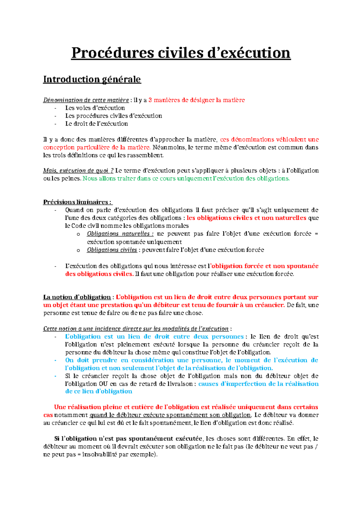 procédures civiles d'exécution - Procédures civiles d’exécution ...