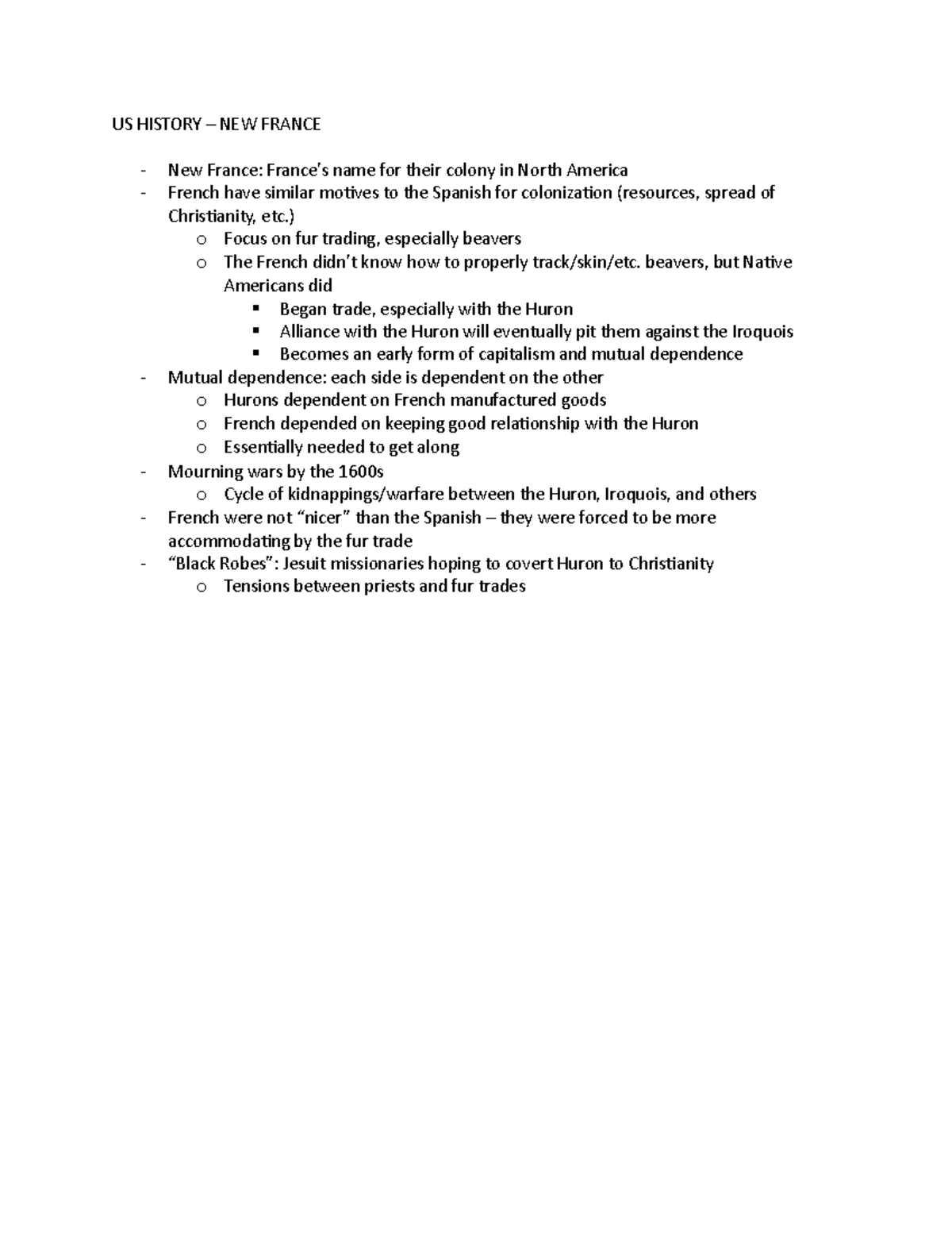 US History - new france - Notes on French colonies in the Americas ...