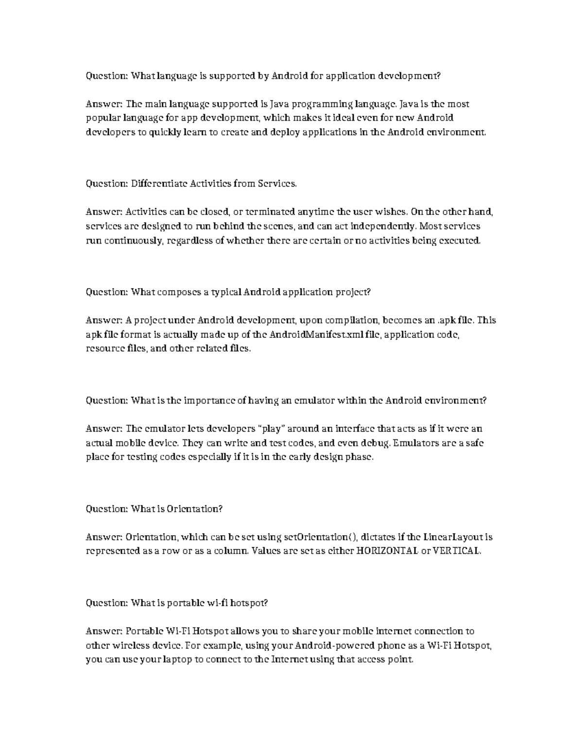 Richmondena gonosomal unauthorizedness - Question: What language is supported by Android for ...