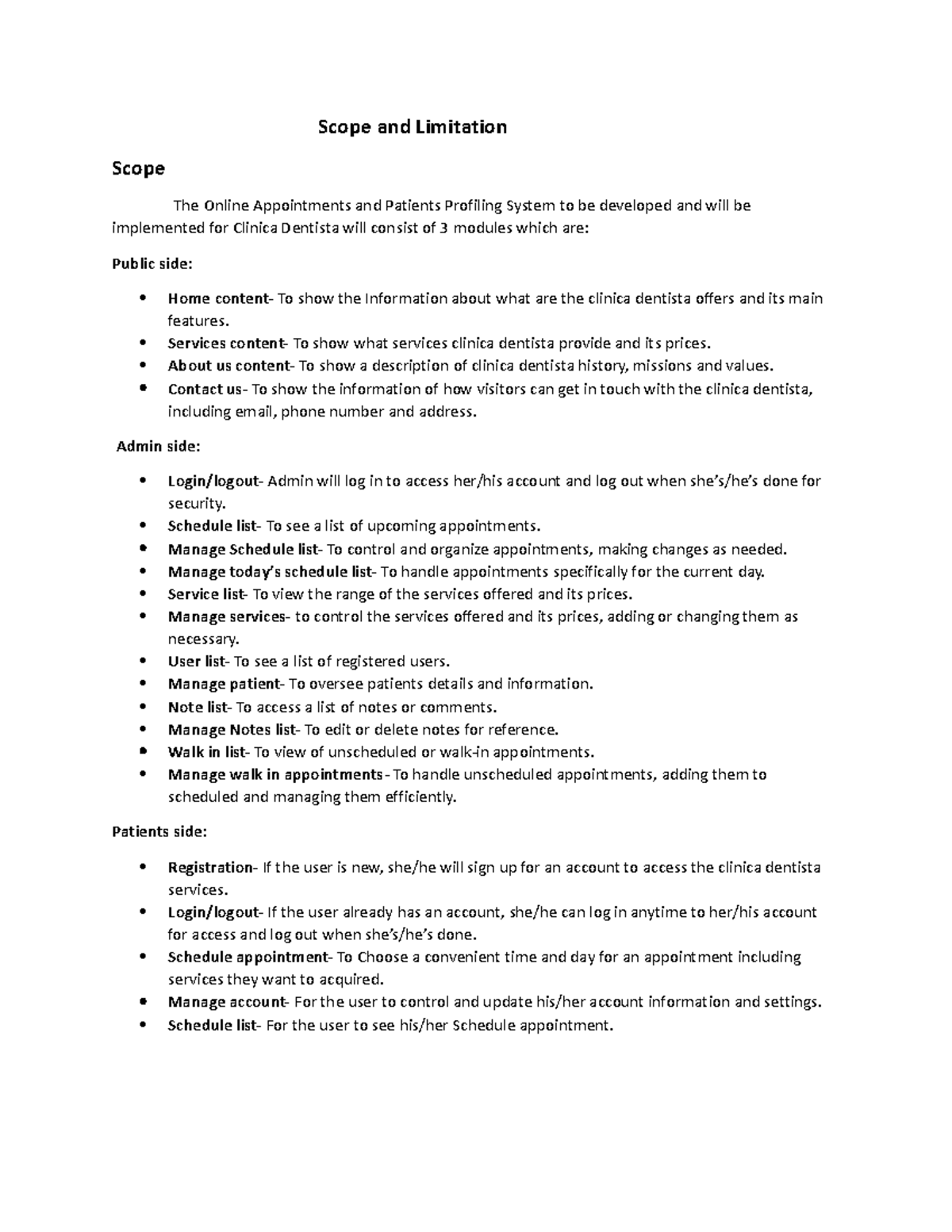 Final Scope-and-limitation - Scope and Limitation Scope The Online ...