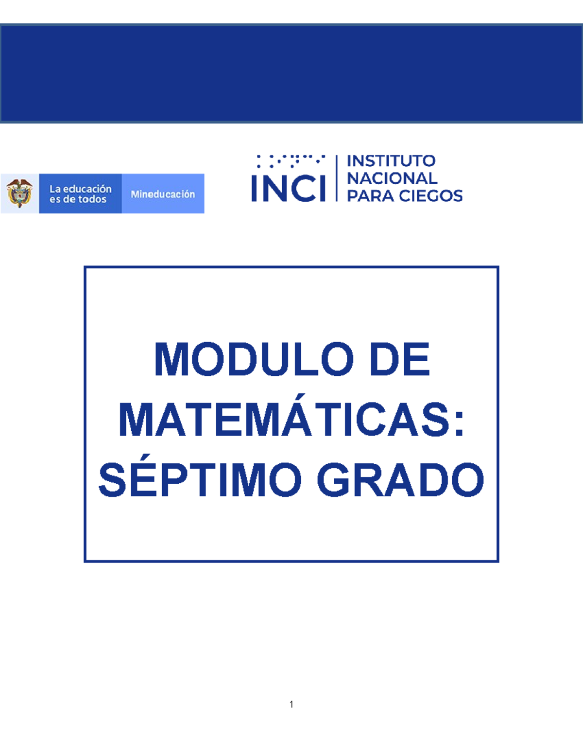 07 - Modulo Matematicas Septimo - MODULO DE MATEMÁTICAS: SÉPTIMO GRADO ...