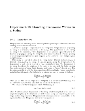 Experiment Twelve - Experiments 12 Experimental Determination of the ...