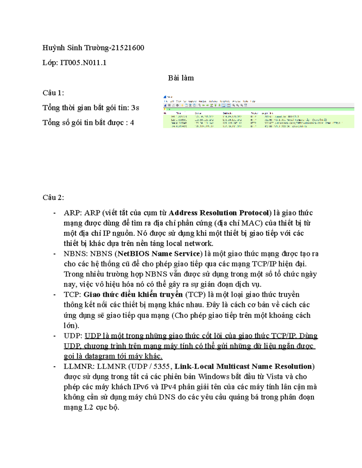 Huynh Sinh Truong 21521600 Lab02 - Huỳnh Sinh Trường- Lớp: IT005. Bài làm Câu 1: Tổng thời gian ...
