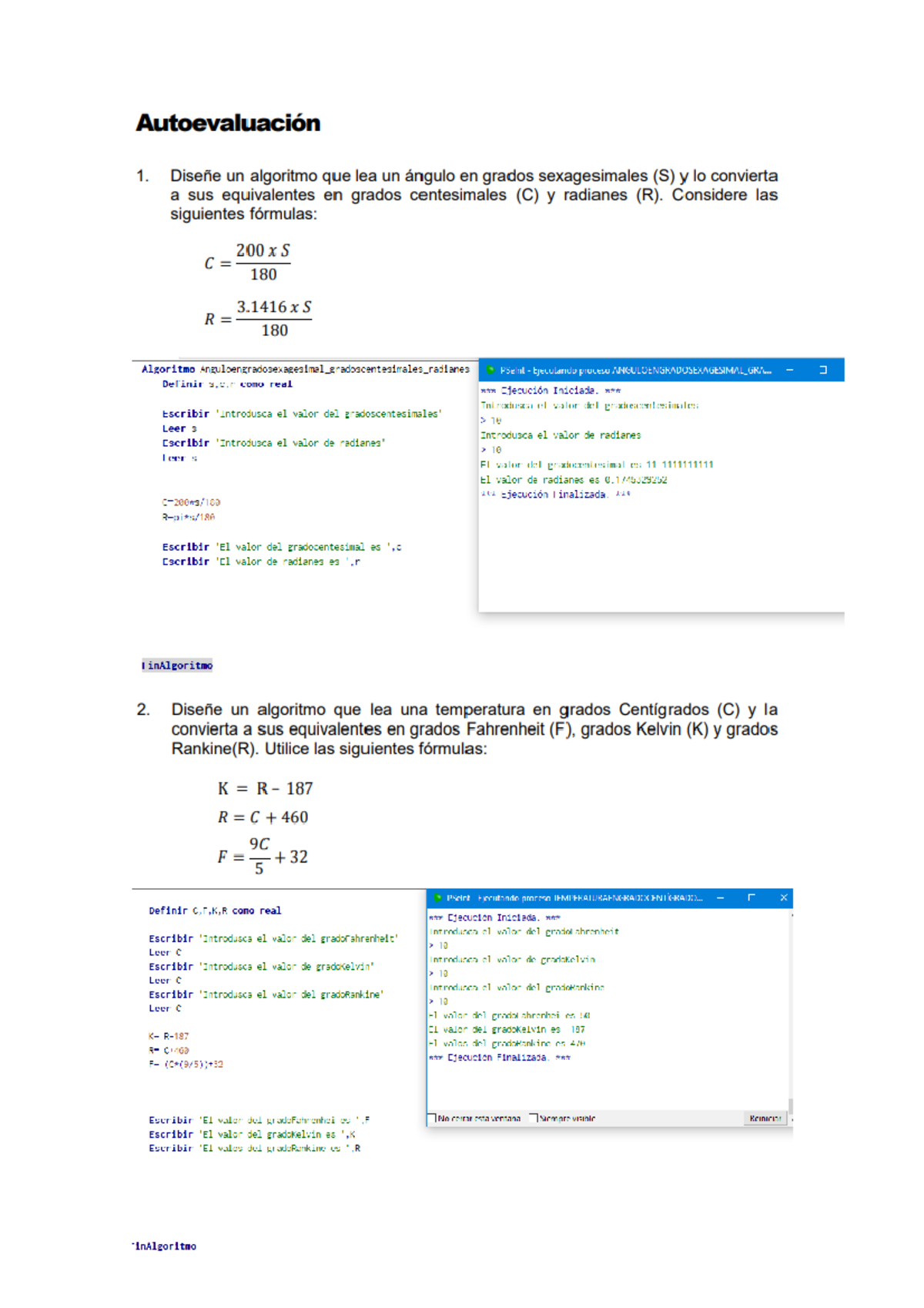 Tarea grupal algoritmo - Algoritmos - Studocu