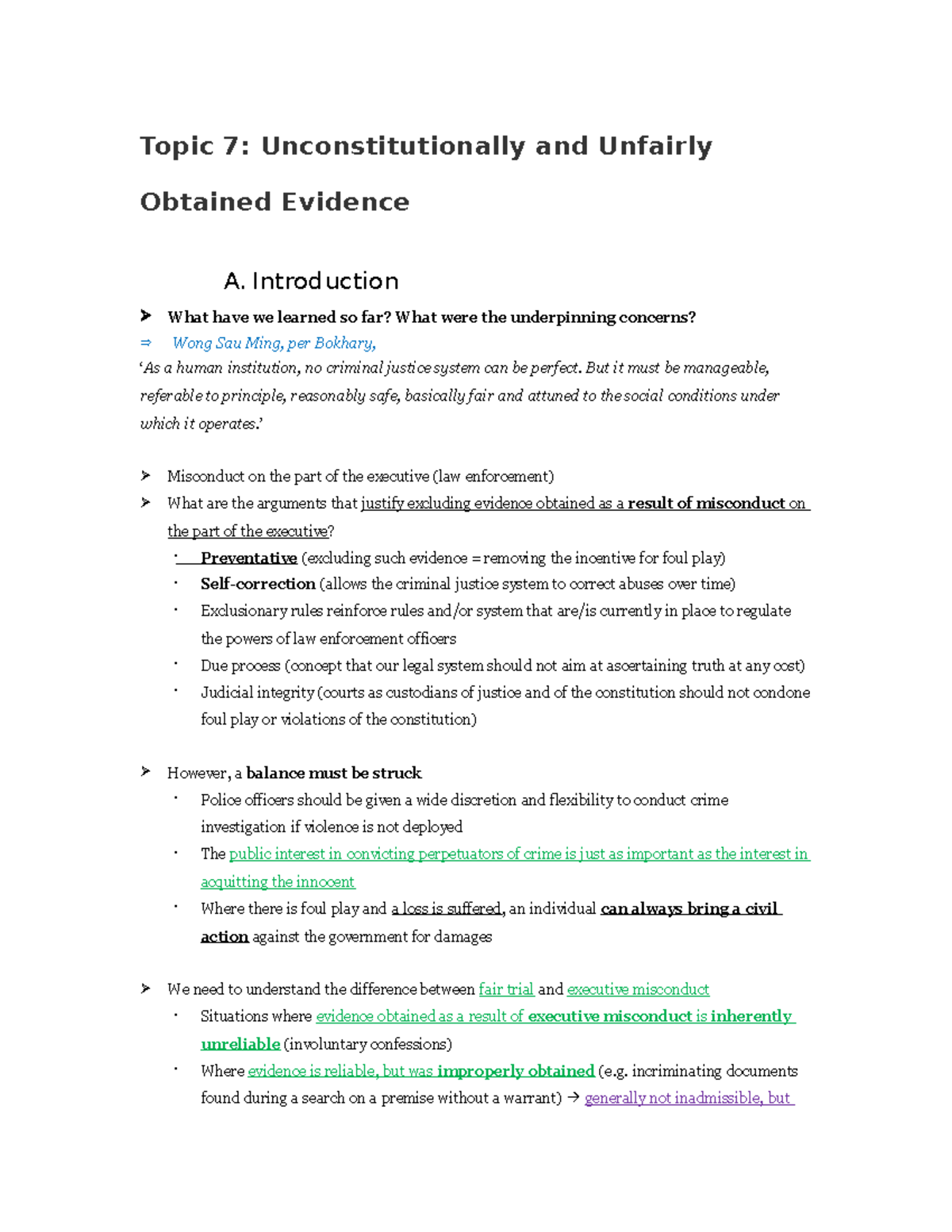 Topic 7 - Lecture given by Dr.Stephenson Chow, transcribed from lecture ...