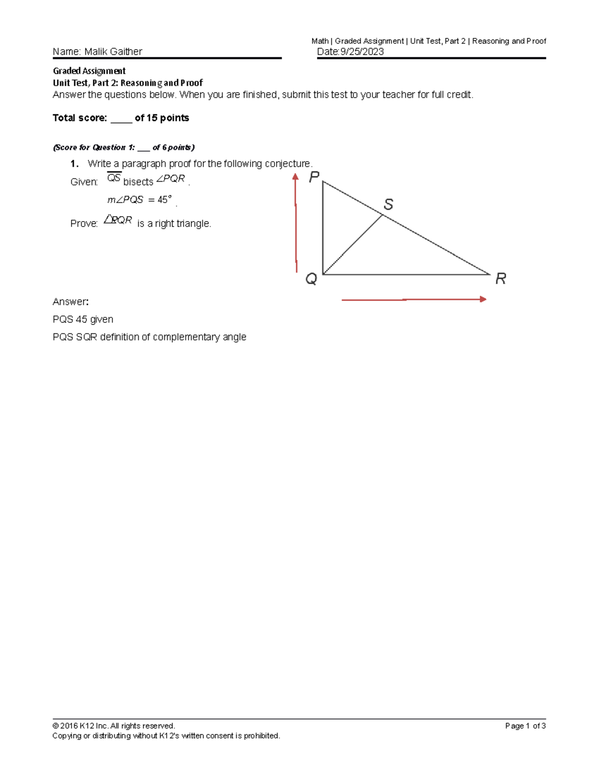 8084943 - ffffffff - Math | Graded Assignment | Unit Test, Part 2 ...