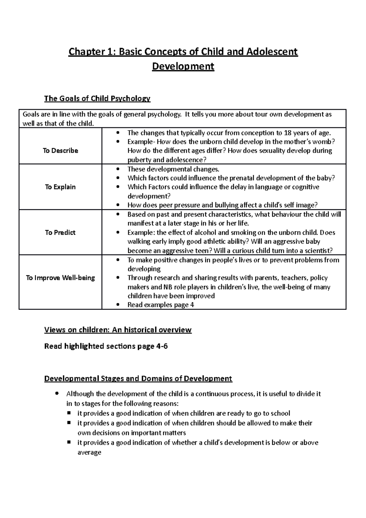PYC2602 Notes - A brief summary of chapter 1 - Chapter 1: Basic ...