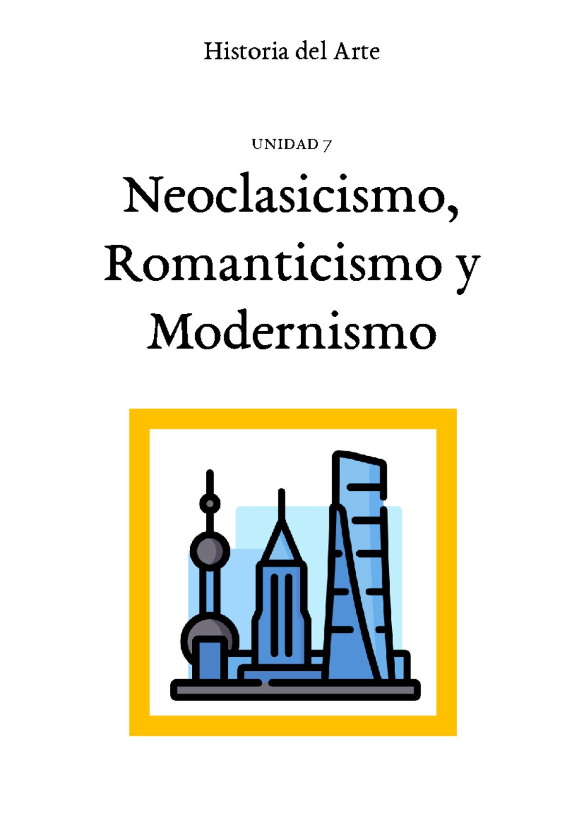 Unidad 7 - Neoclasicismo, Romanticismo y Modernismo - Historia del Arte Unidad 7 Neoclasicismo ...