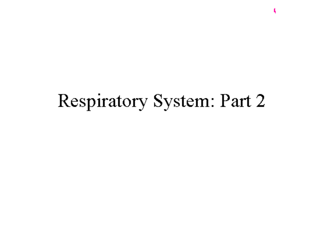 Respiratory System part 2 - Respiratory System: Part Blood Supply ...