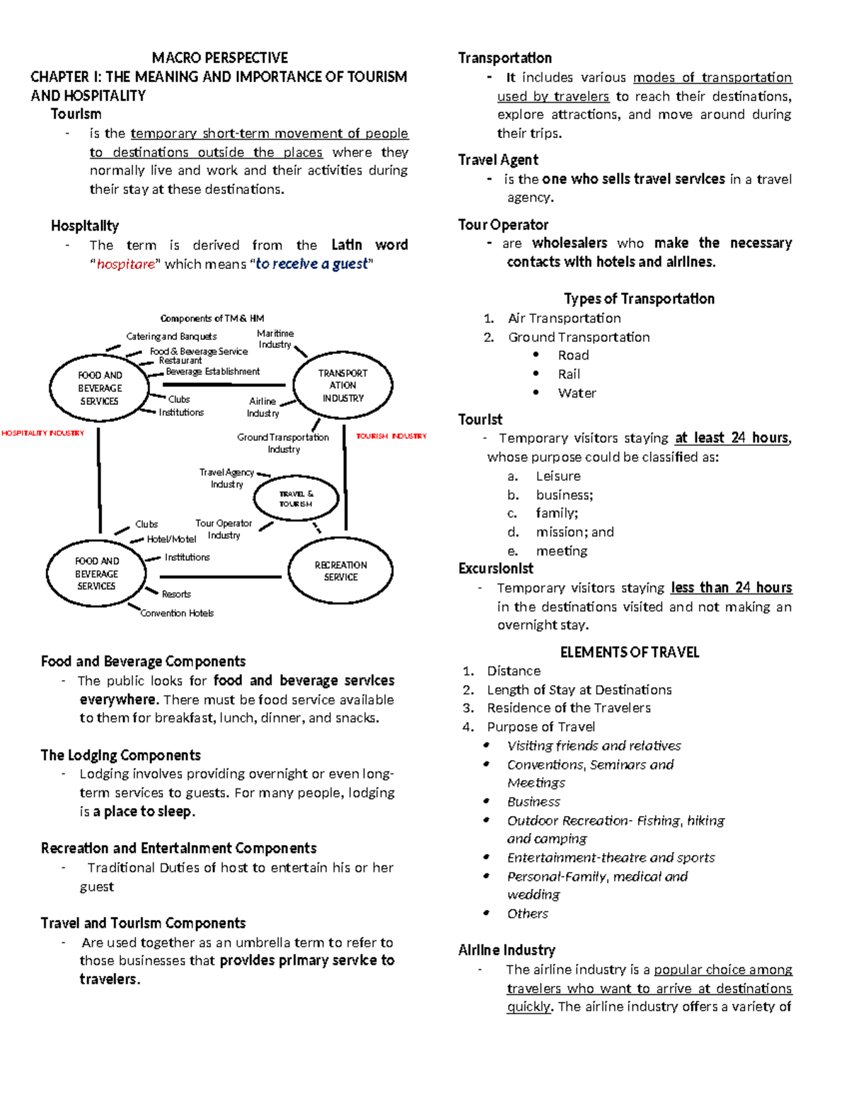 Macro Perspective - Reviewer - MACRO PERSPECTIVE CHAPTER I: THE MEANING ...