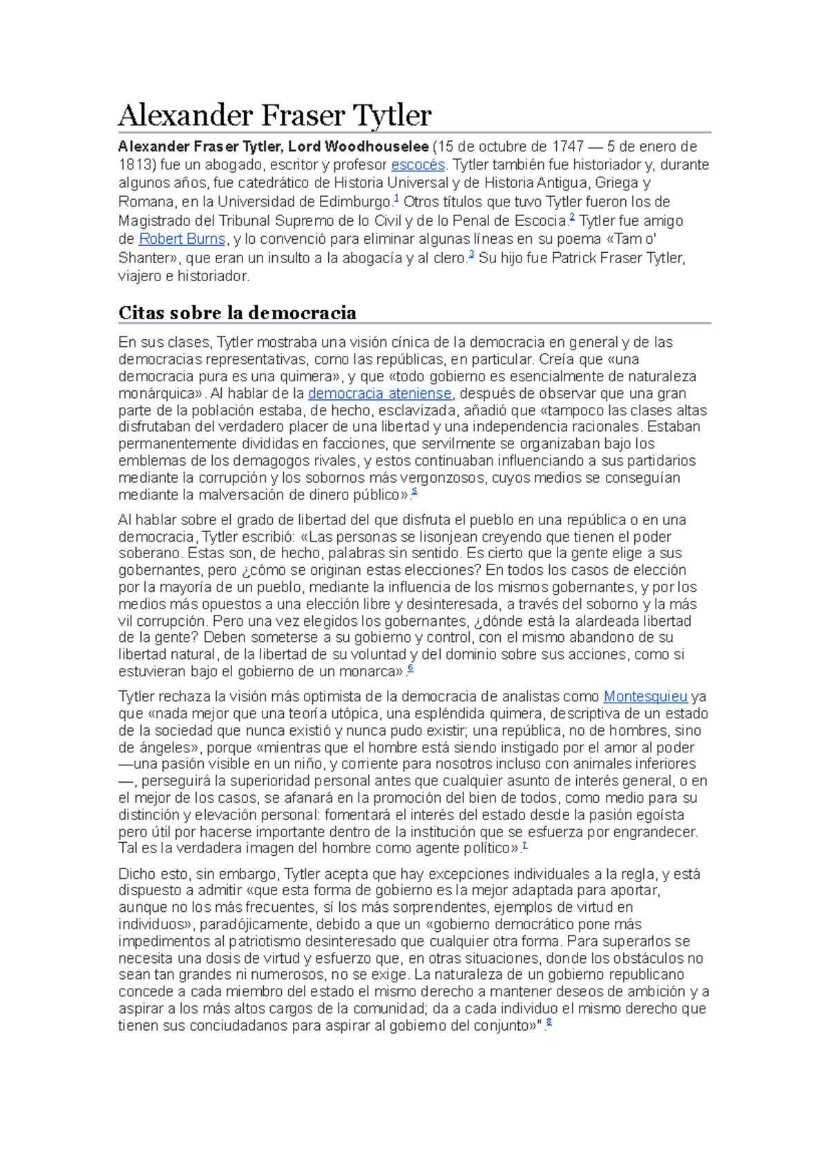 Alexander Fraser Tytler - Alexander Fraser Tytler Alexander Fraser ...