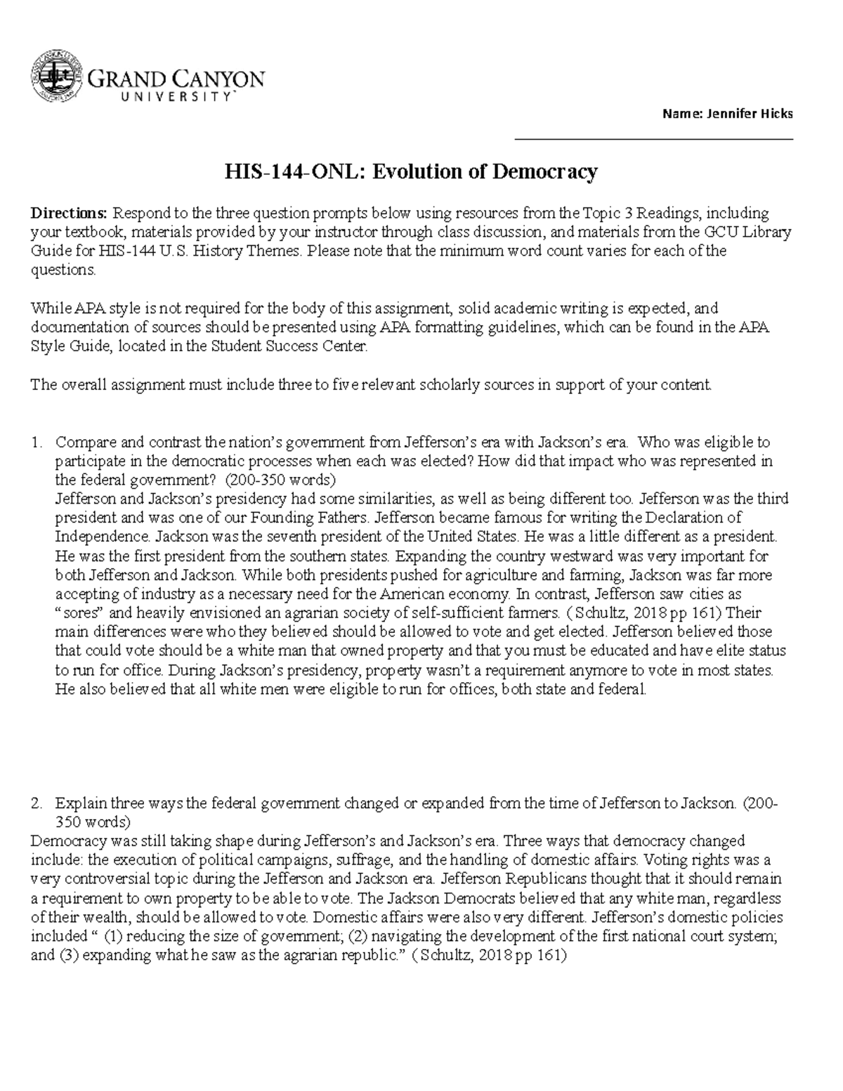 HIS-144-T3 Grand Canyon University History assignment - Hist-144 - GCU ...