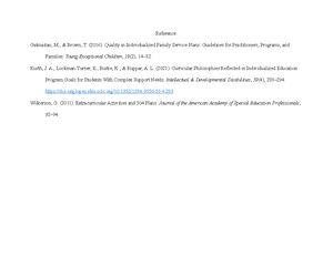 ECS 220 T4 RS Sample Plaafp - Present Level of Academic Achievement and ...