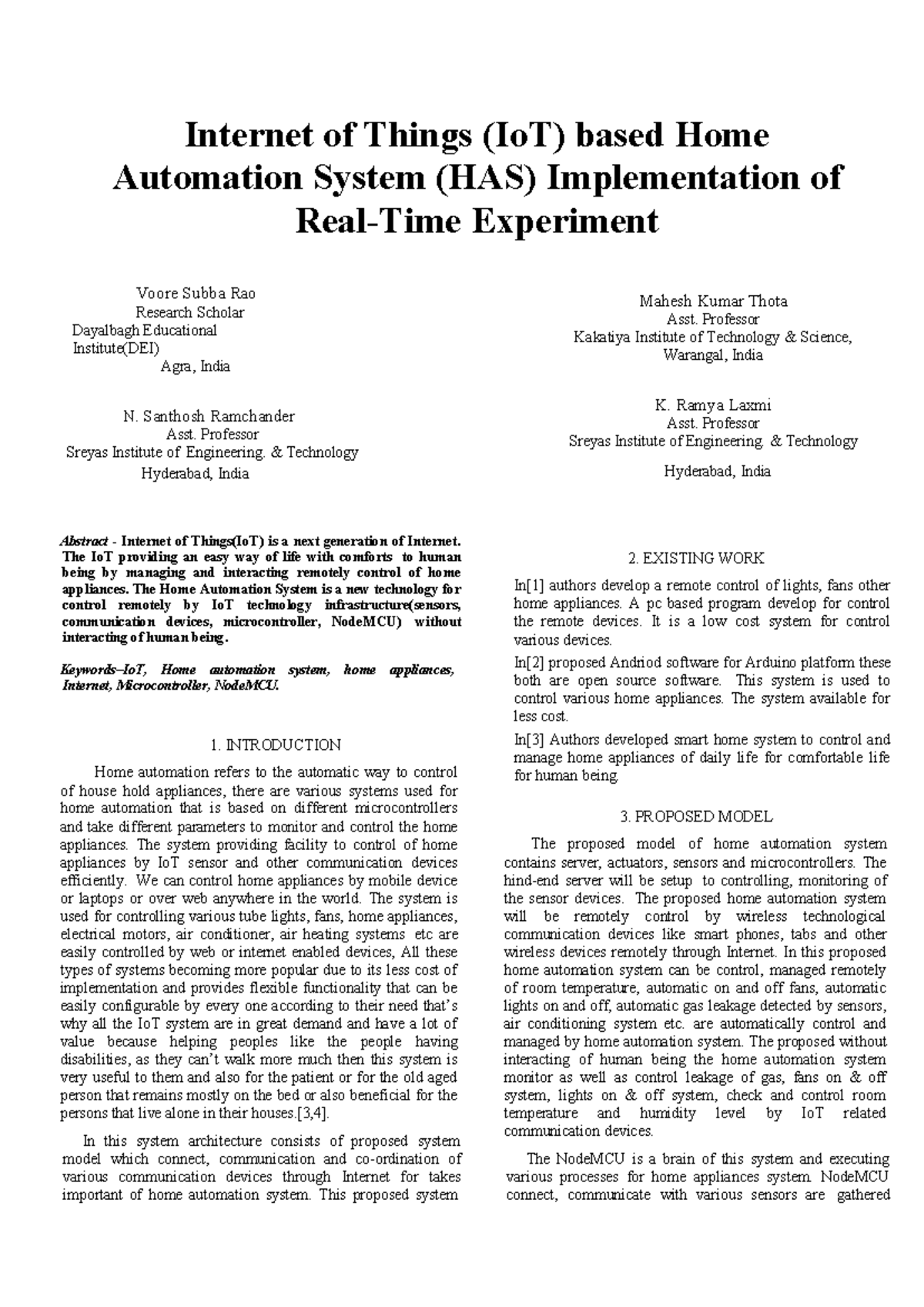 2021-Internet of Things (Io T) based Home Automation System (HAS ...