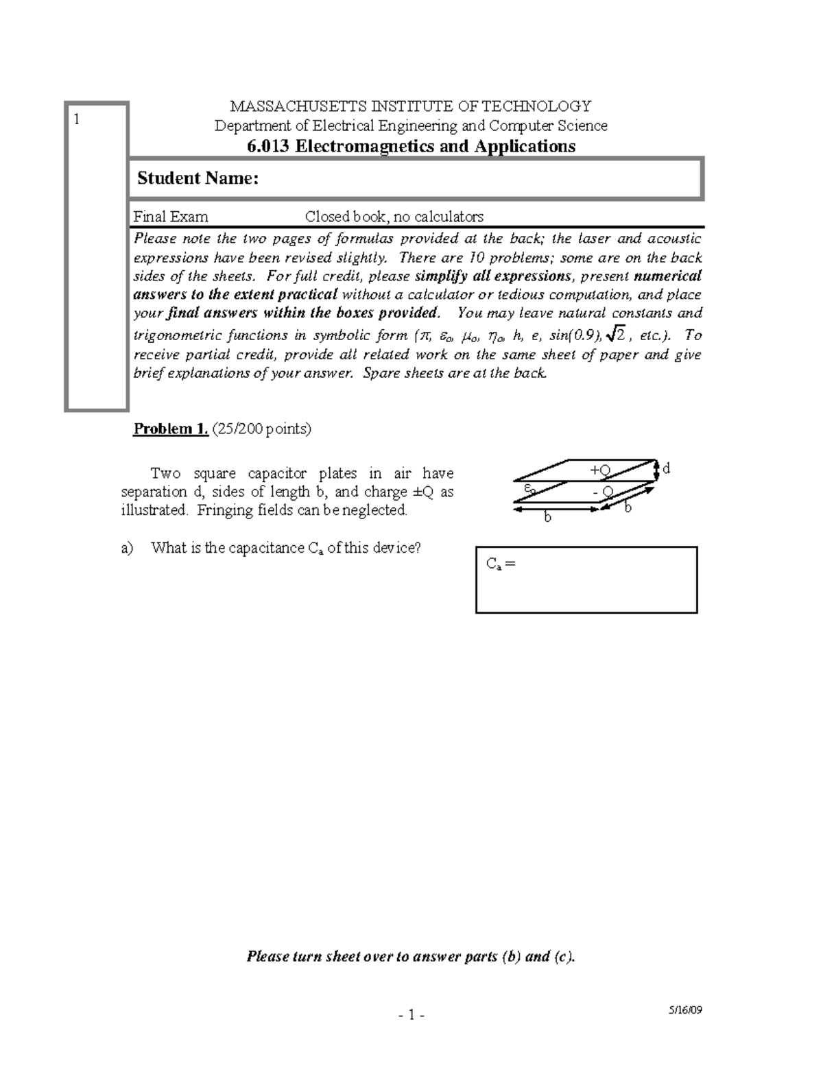 3a5abd06377 d32dfc7345a54fdbbc 898 MIT6 013S09 exam - 6 ...