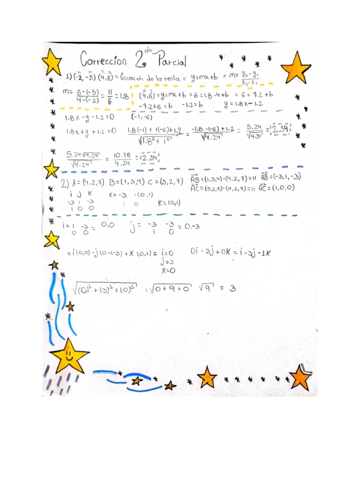 Corrección Segundo PARCIAL - Algebra Lineal - Matemáticas Básicas - Studocu