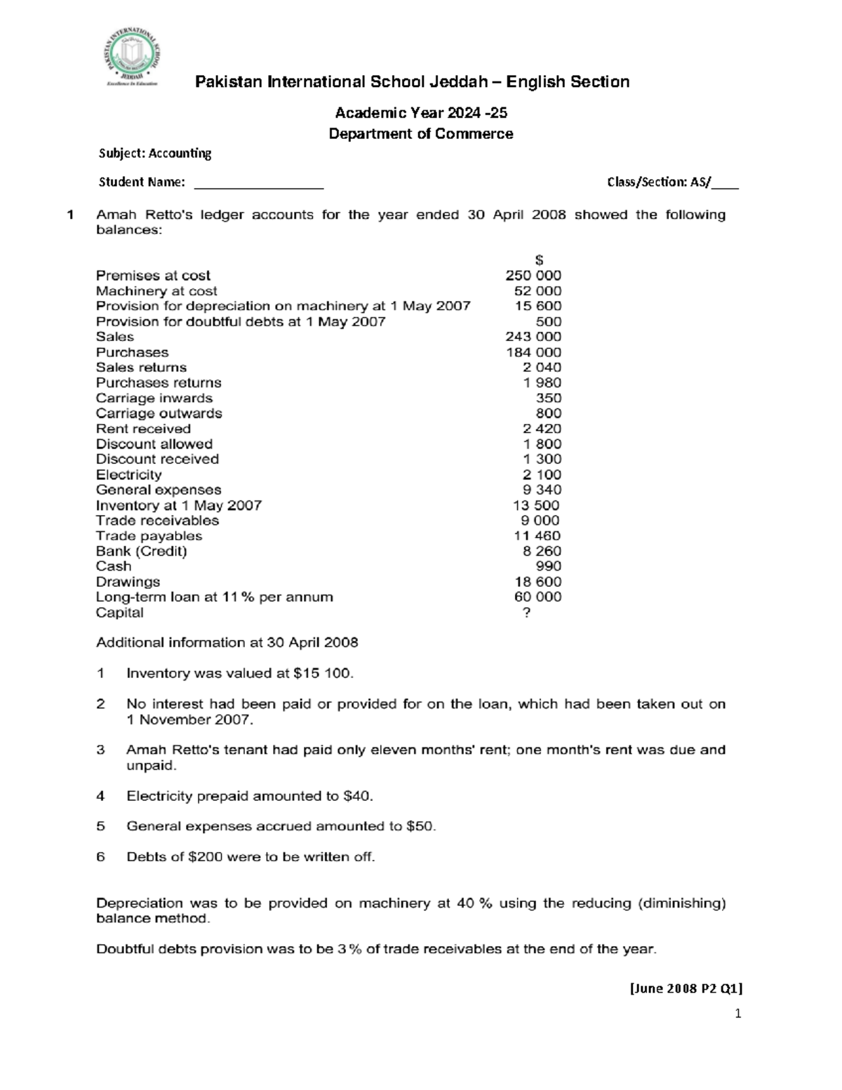 AS Financial Statements WS2 - Pakistan International School Jeddah ...