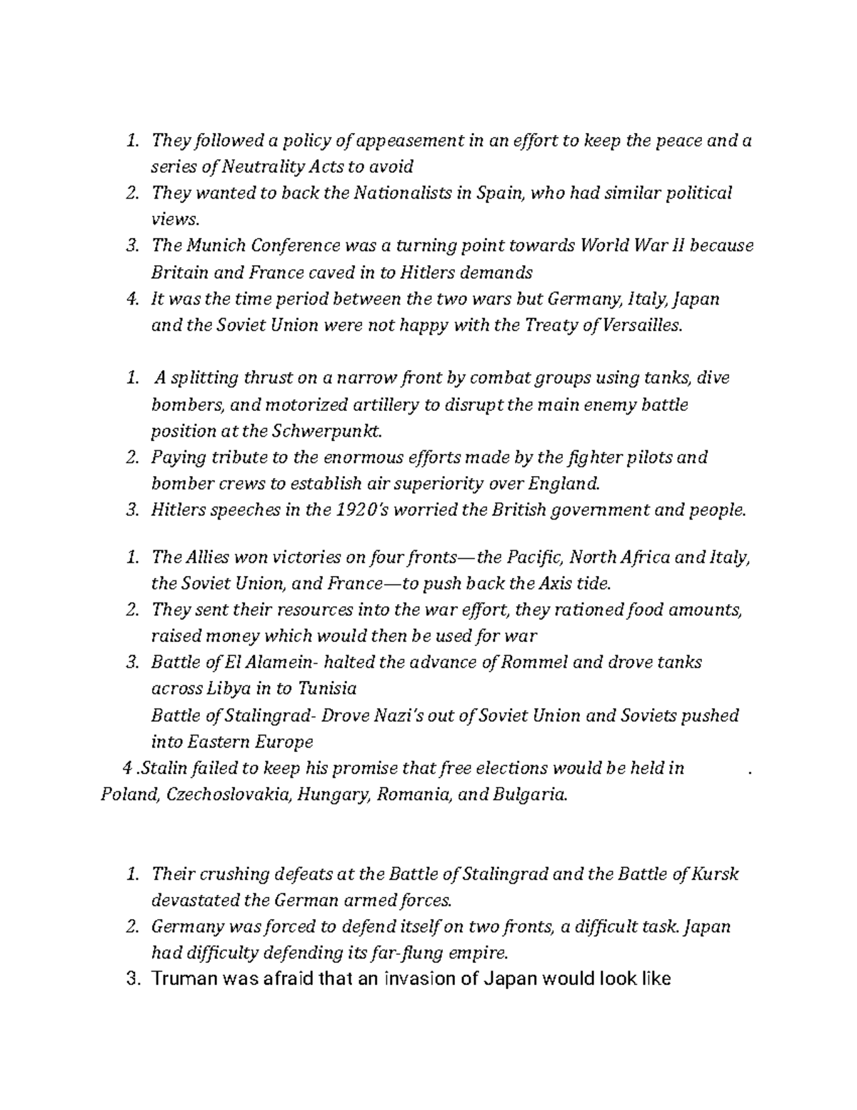 Chapter 17 bookwork - Notes that help you study - They followed a ...