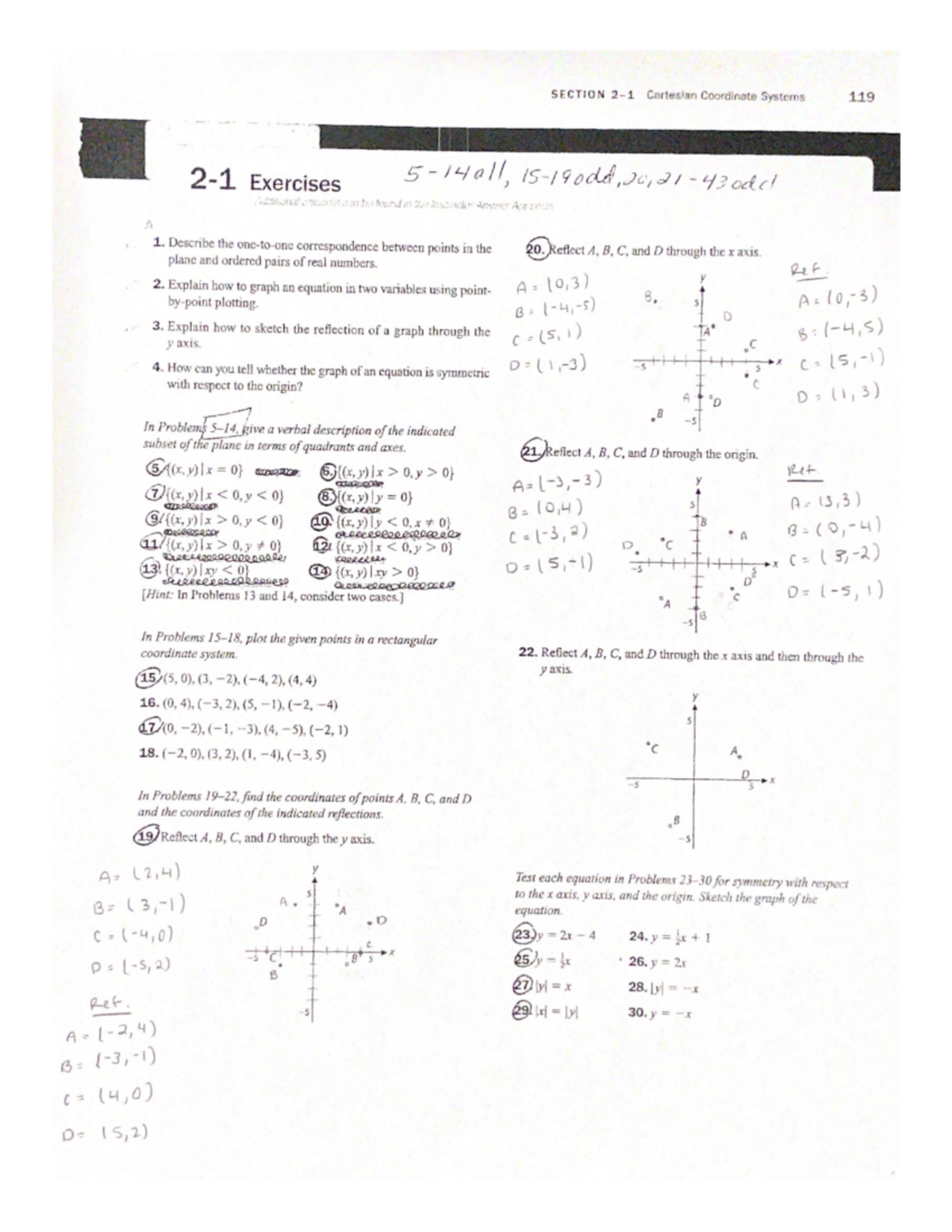 Math HW Section 2-1 - Homework - Math 050 - Studocu