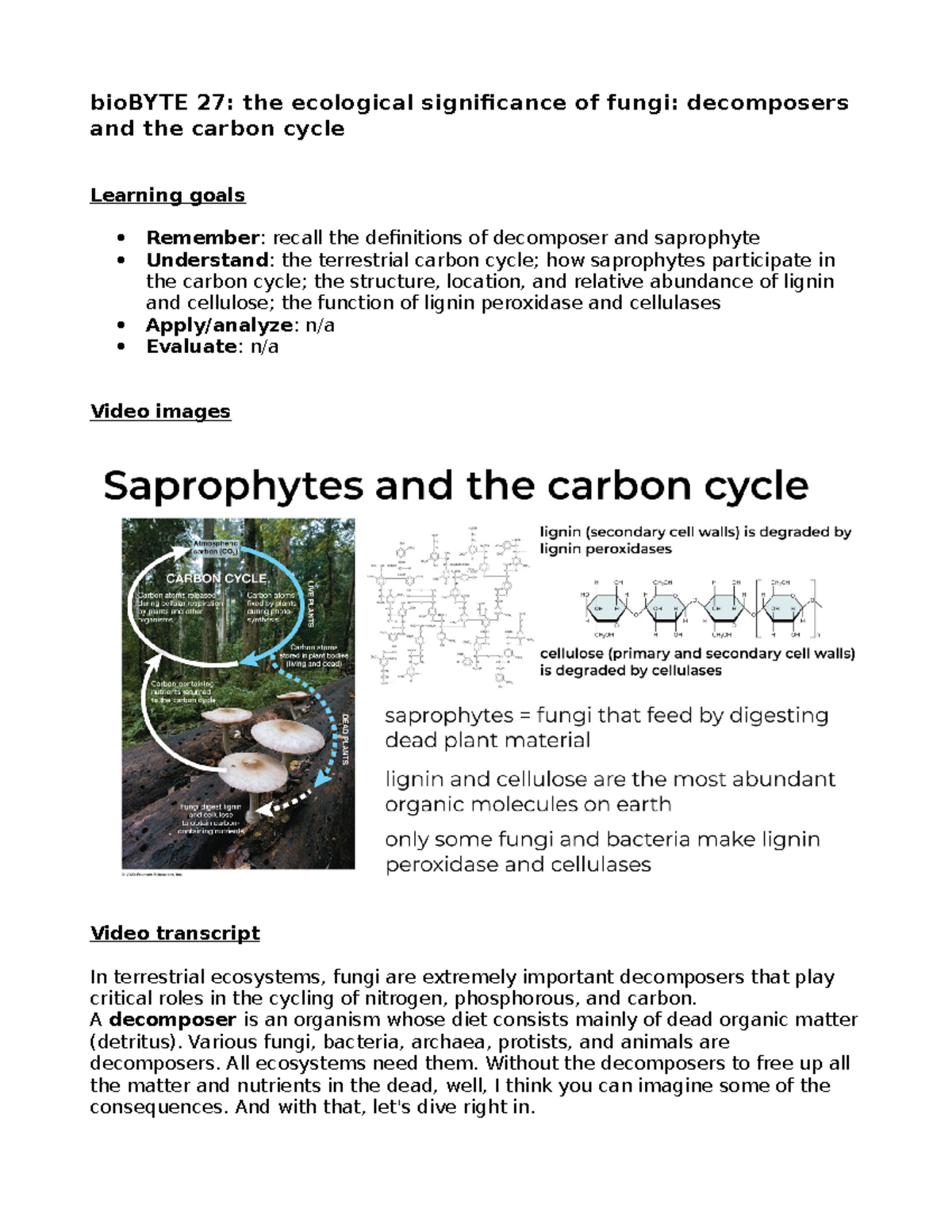 1802.Notes guide.bio BYTE 27 - bioBYTE 27: the ecological significance ...
