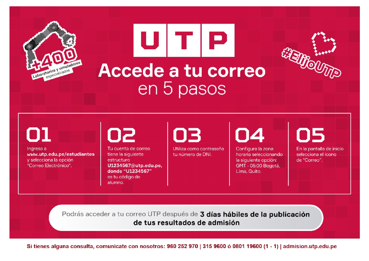 Accede a tu correo UTP - ottepe - Diagnóstico educacional y vocacional ...