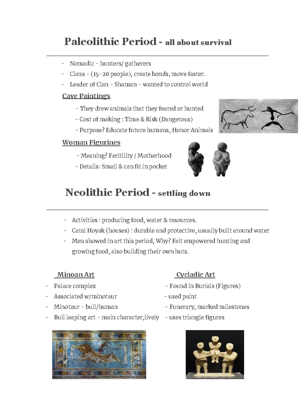 Chapter 3.1 - Periods - Paleolithic Period - all about survival Nomadic ...