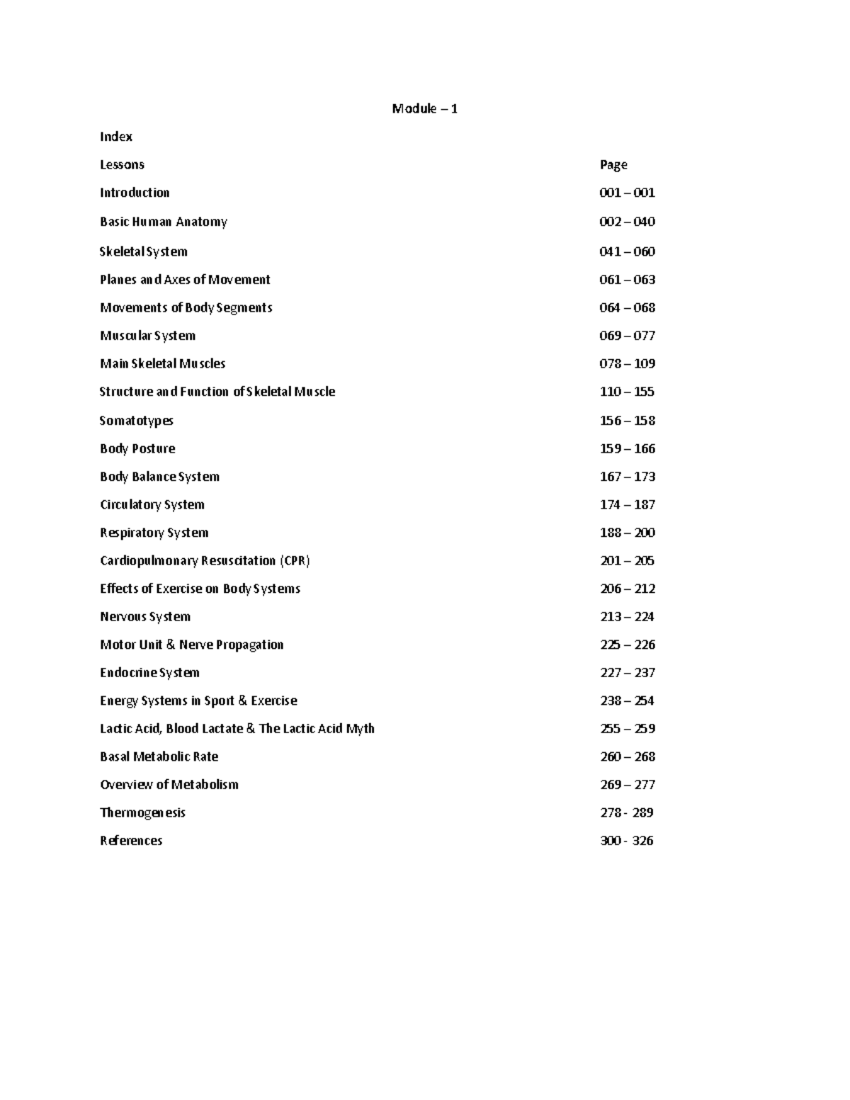Index - 1 - Lecture notes 1-5 - Index Module – Introduction 001 ...