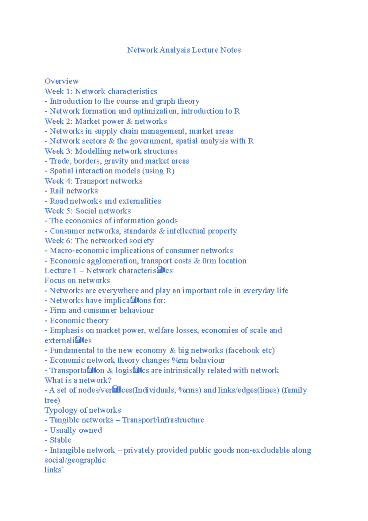Network Analysis Lecture Notes - Network Analysis Lecture Notes ...