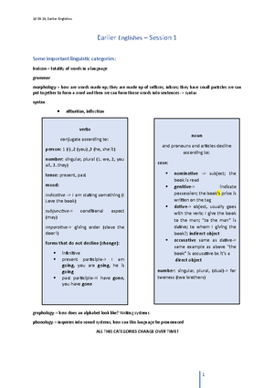 Baker Introduction to Old English - Summary - PETER BAKER ‘INTRODUCTION ...