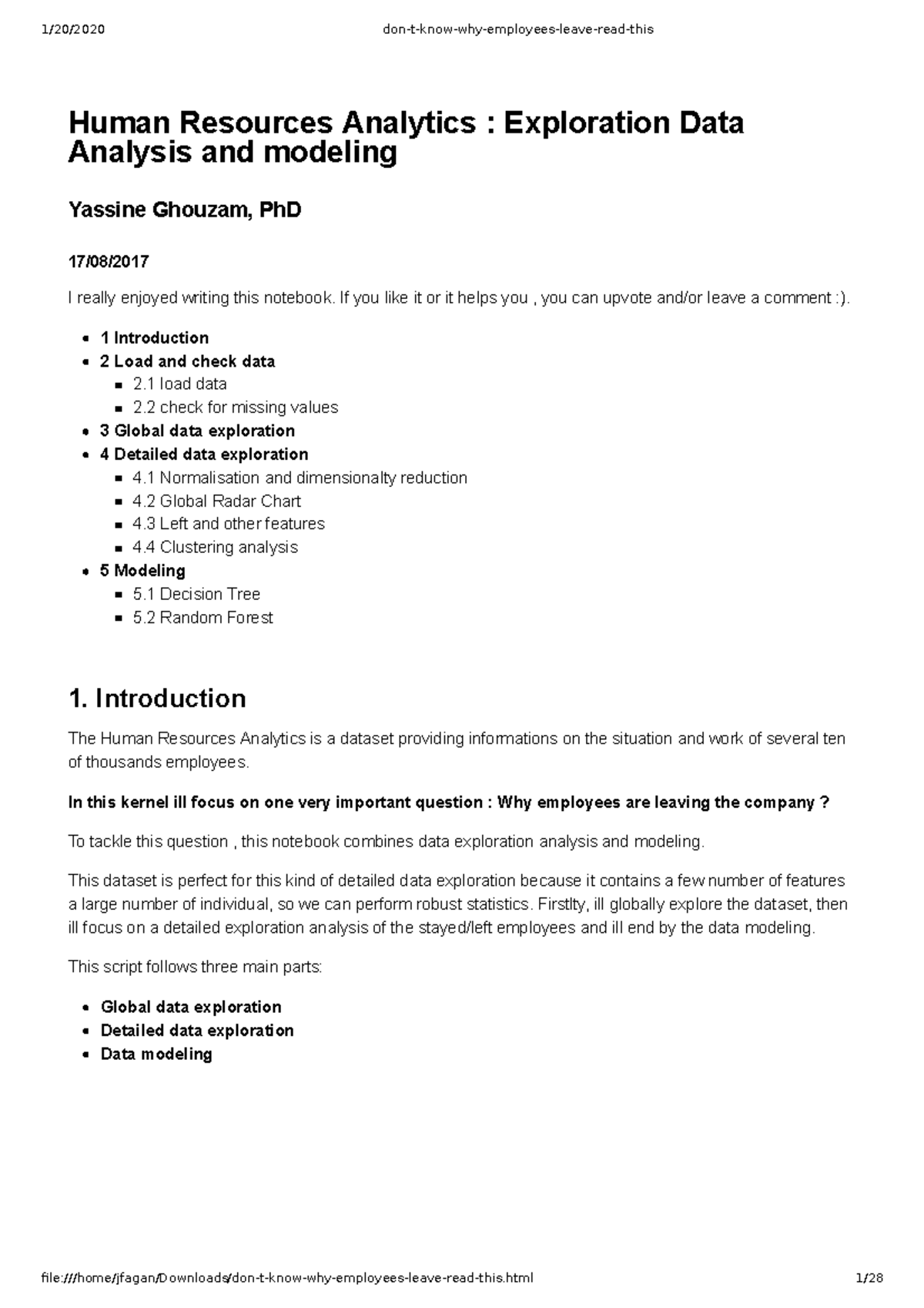 BEM2031 Kaggle Analysis - Yassine Ghouzam - Human Resources Analytics : Exploration Data ...