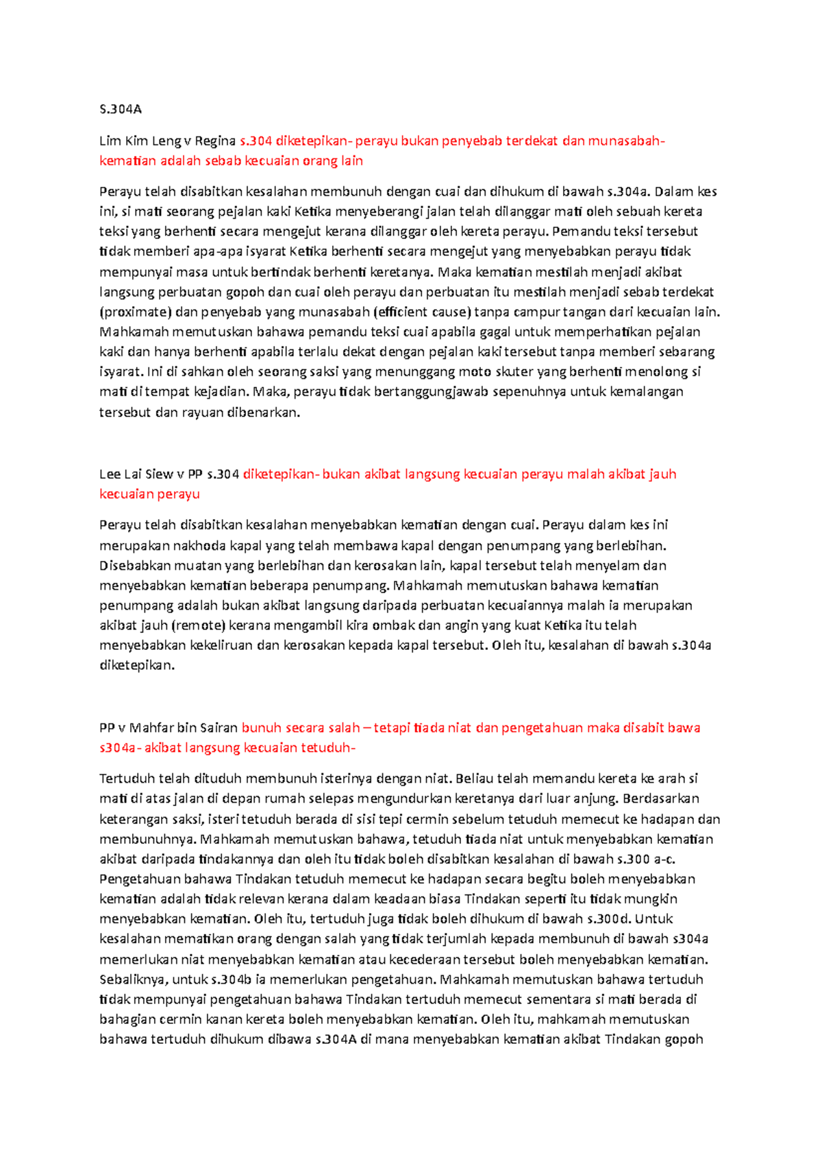 S - ringkasan kes - S Lim Kim Leng v Regina s diketepikan- perayu bukan ...