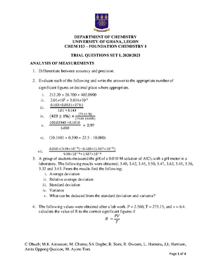 CHEM+113+Tutorial+set+1+-+2020-2021 - C Obuah; M Ainooson; M. Chama; SA ...