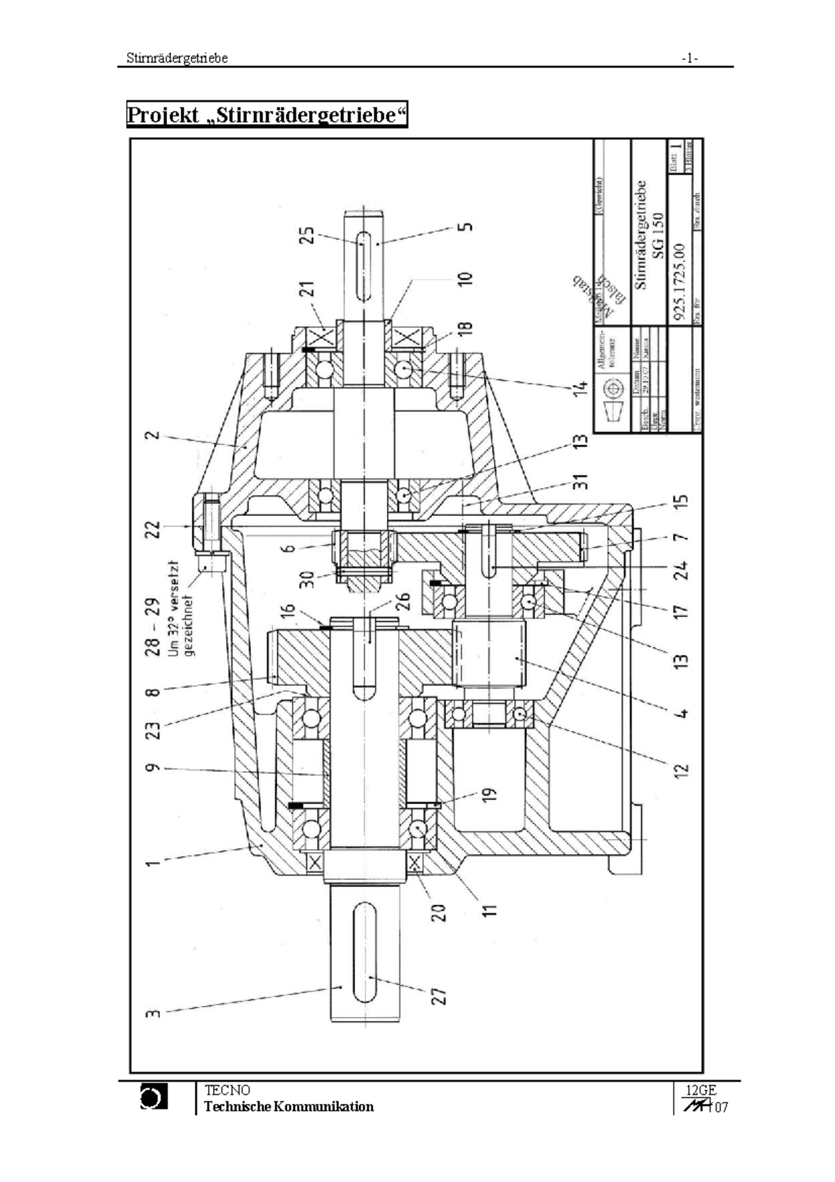 Stirnradgetriebe plus erklärung - Maschinenbau - FAU - Studocu